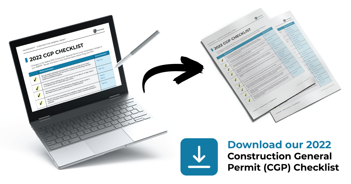 CGP Checklist - 2022 Construction General Permit Changes