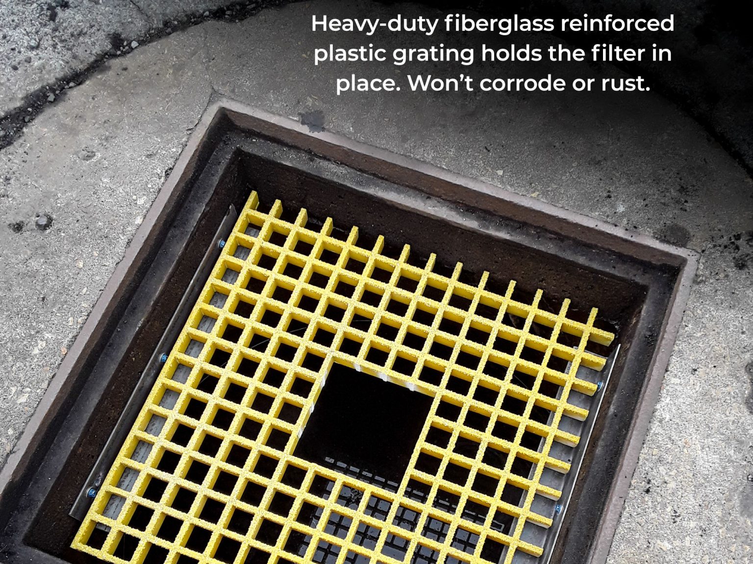 Storm Drain Insert - HuskyGuard Below Drain Filter System