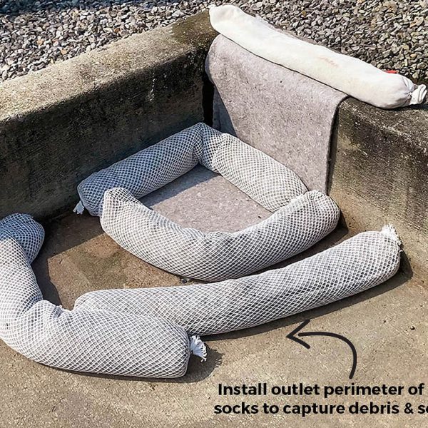 Silt Trap Socks - Sediment Control Sock for Secondary Containment