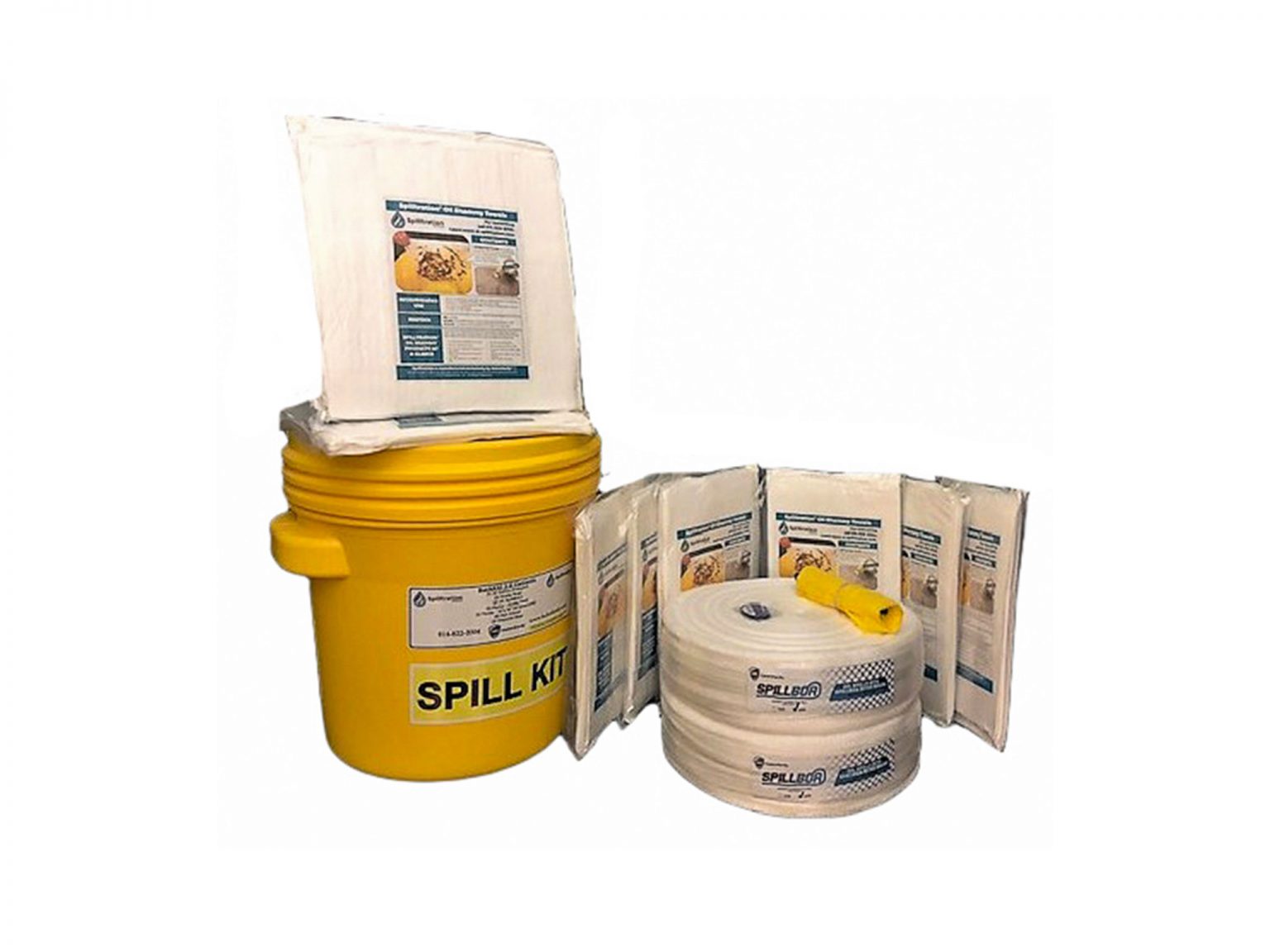 Marine Spill Kit in 20 Gallon Overpack - Spilltration® Absorbent Products