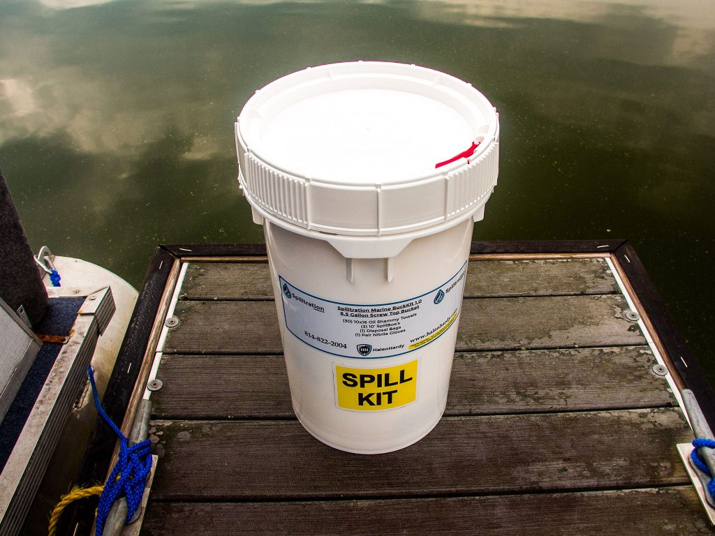 Marine Spill Kit in 6.5 Gallon Bucket for Docks & Marinas
