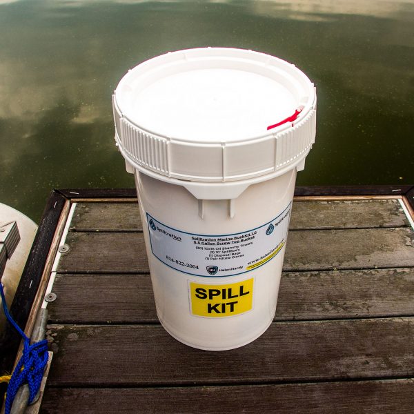 Marine Spill Kit in 6.5 Gallon Bucket for Docks & Marinas