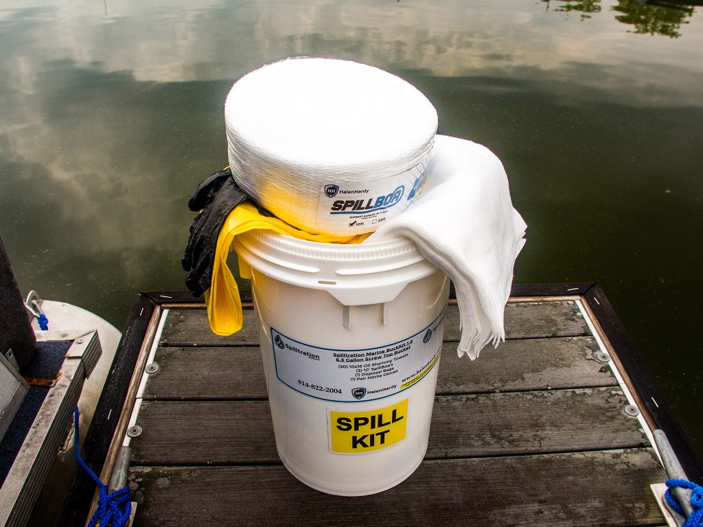 Marine Spill Kit in 6.5 Gallon Bucket for Docks & Marinas