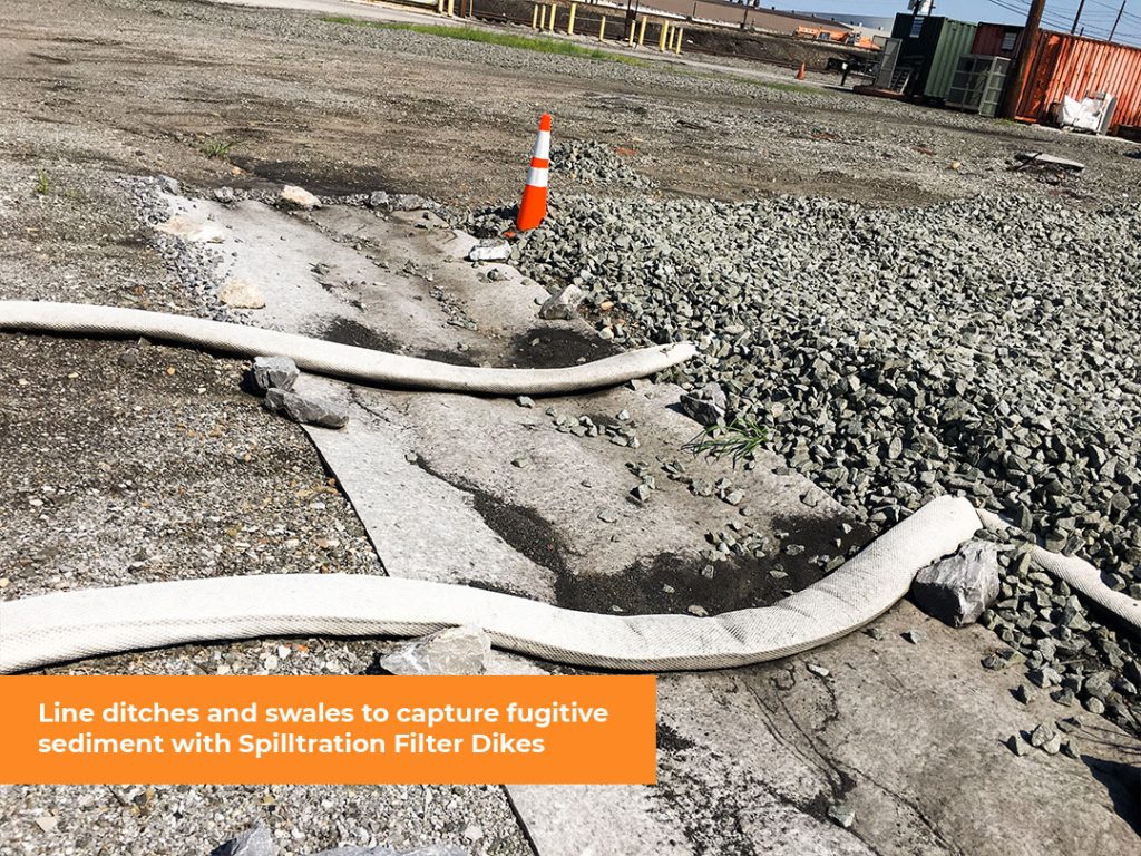 13' Oil & Sediment Filter Dike - Captures Oil, Sediment, and Debris