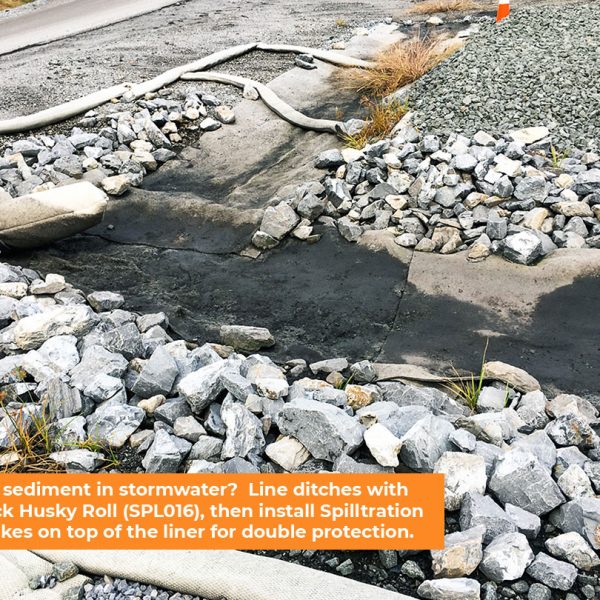 13' Oil & Sediment Filter Dike - Captures Oil, Sediment, and Debris