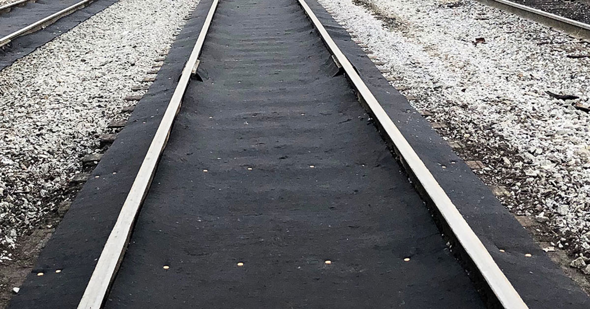 Railroad Track Absorbent Mat - Spilltration® Railway Absorbent Products
